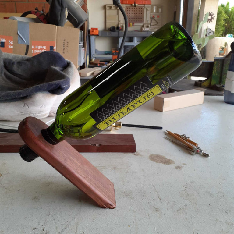 Make a Wine Bottle Stand | Rick's Hobby Garage