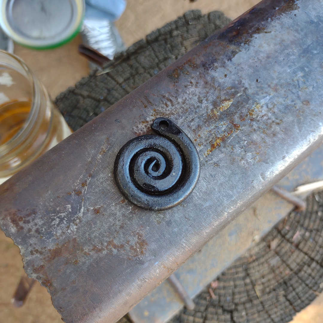 Blacksmithing Project - Spiral Key Ring | Rick's Hobby Garage